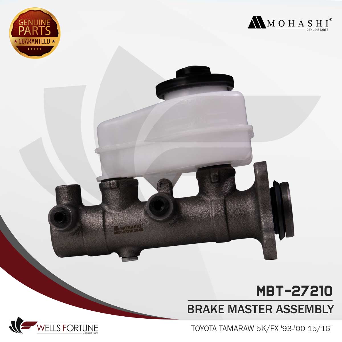 TOYOTA TAMARAW 5K FX 1993 - 2000 15/16" BRAKE MASTER ASSEMBLY MOHASHI ...