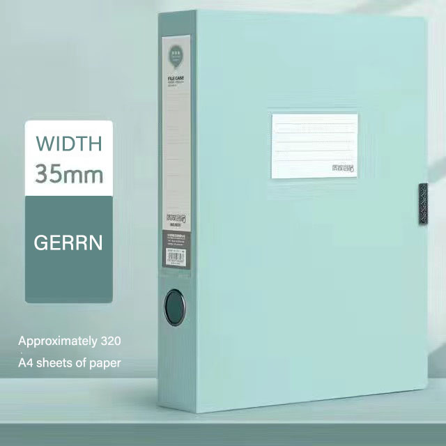 A4 File Box Folder Data Book Storage Box Plastic File Box Large Capacit ...