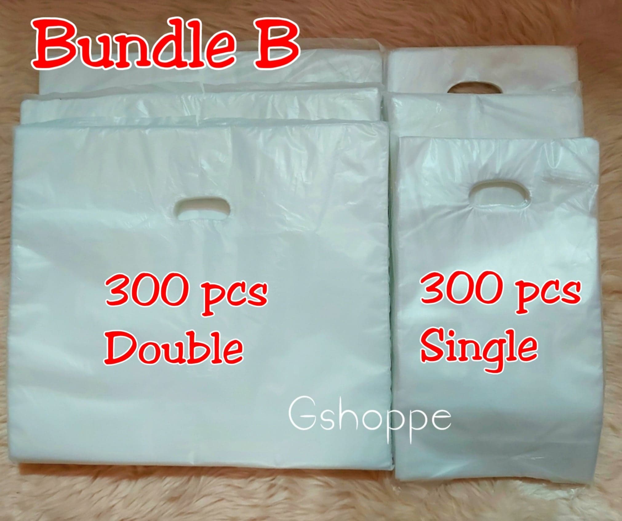 (BUNDLE B) Plastic Takeout Bags for Milk Tea / Drinks Carrier - (3 ...