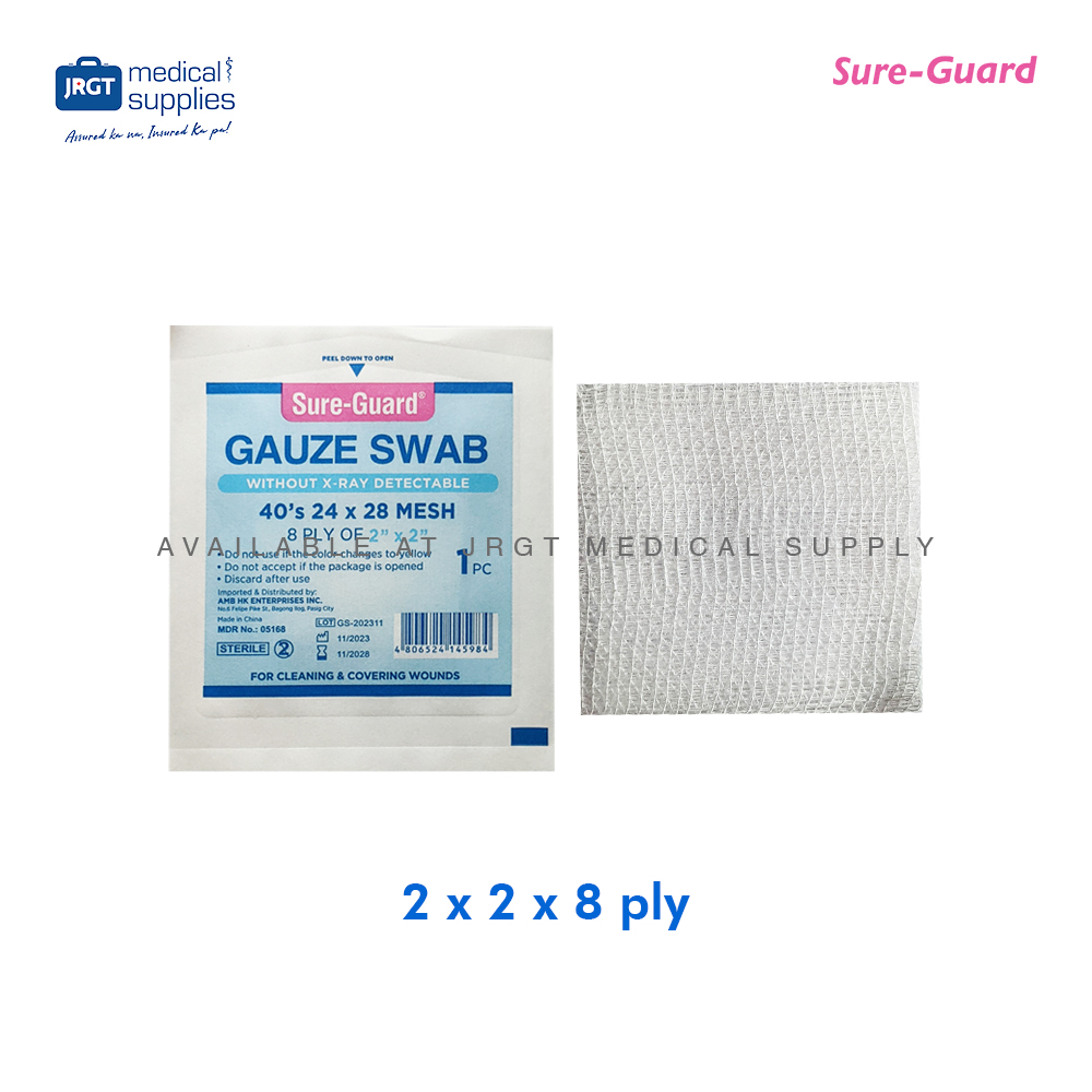 Sterile Gauze Pad (1 box-100 pcs)(Sure-Guard) | Lazada PH