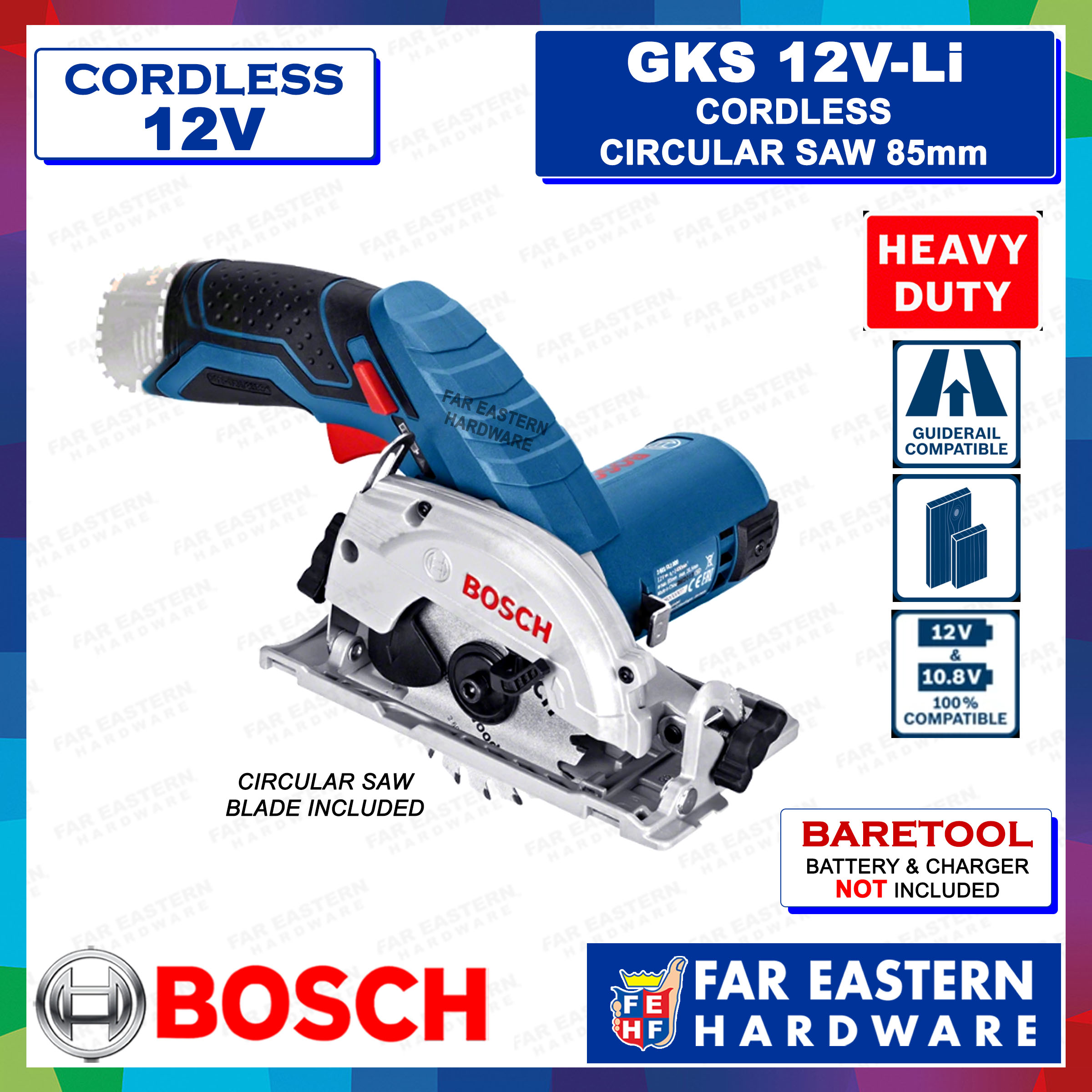 Bosch Professional 06016A1070 GKS 12 V-26 Cordless Circular, 43% OFF