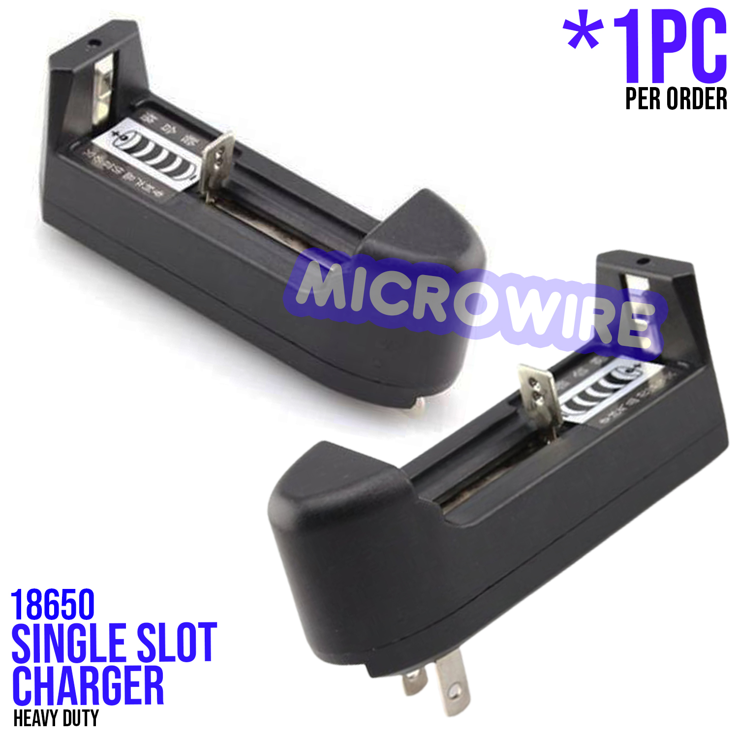 Single Slot Charger For 18650/3.7V Battery Heavy Duty | Lazada PH