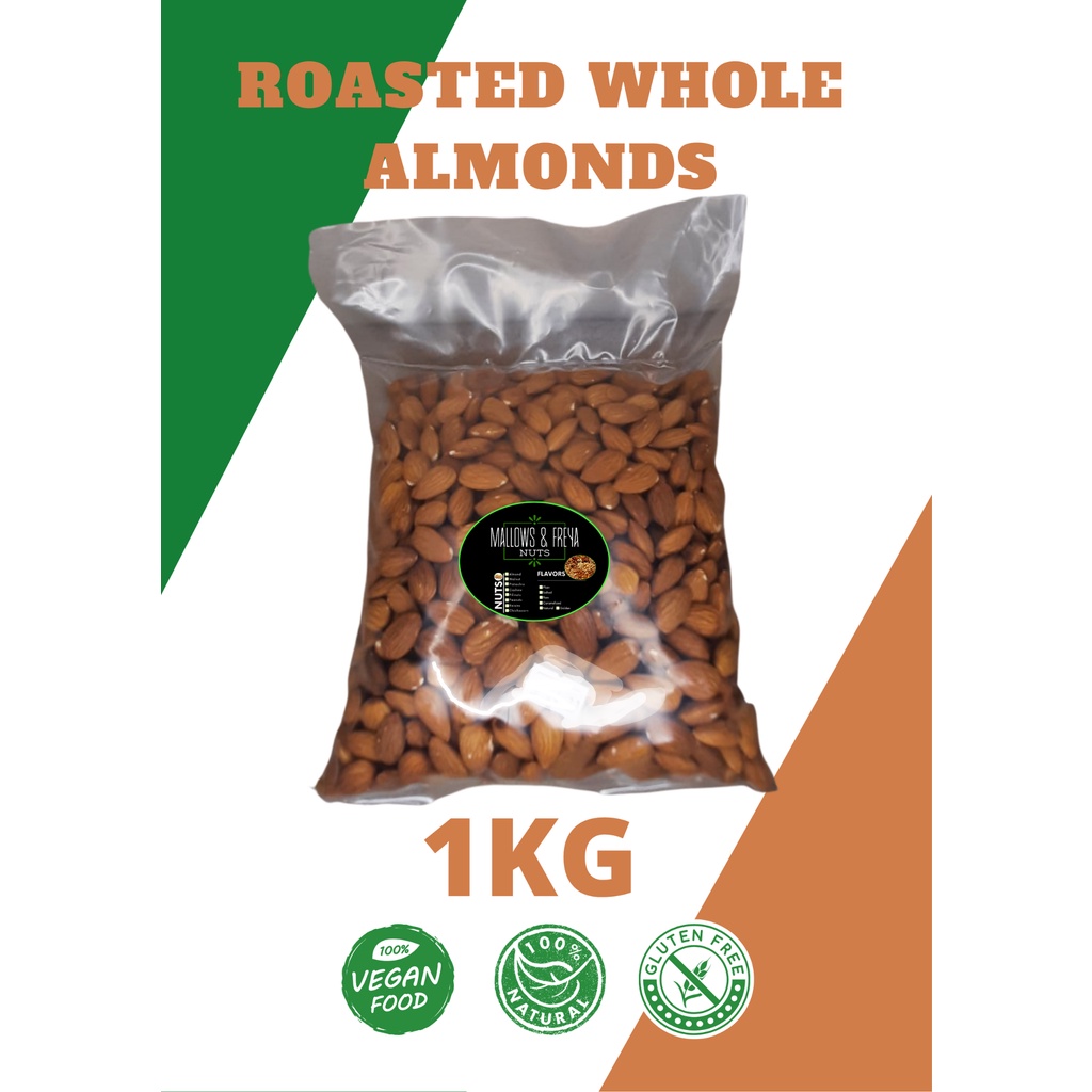 ROASTED WHOLE ALMONDS from USA 1KG☚ | Lazada PH