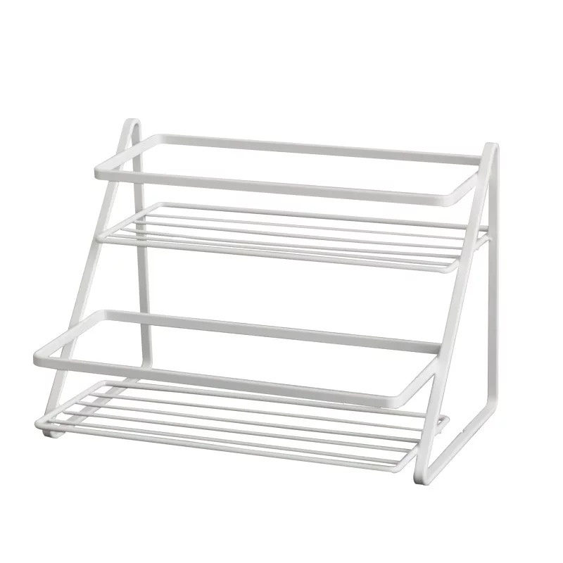 Iron Spice Rack 2 tier Condiments Kitchen Torani Organizer And Bathroom ...