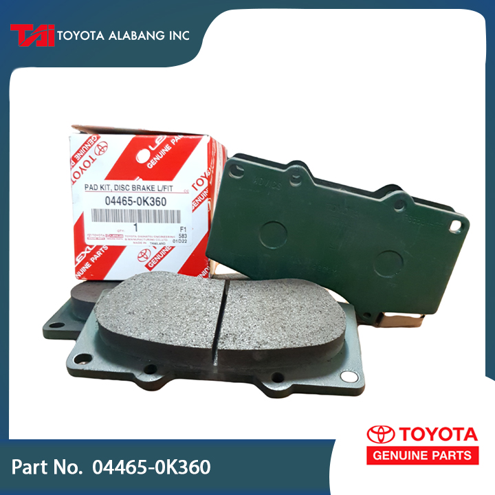 Toyota Genuine Front Brake Pad Kit L/Fit ( For Hilux 2016-2020 ) (04465 ...