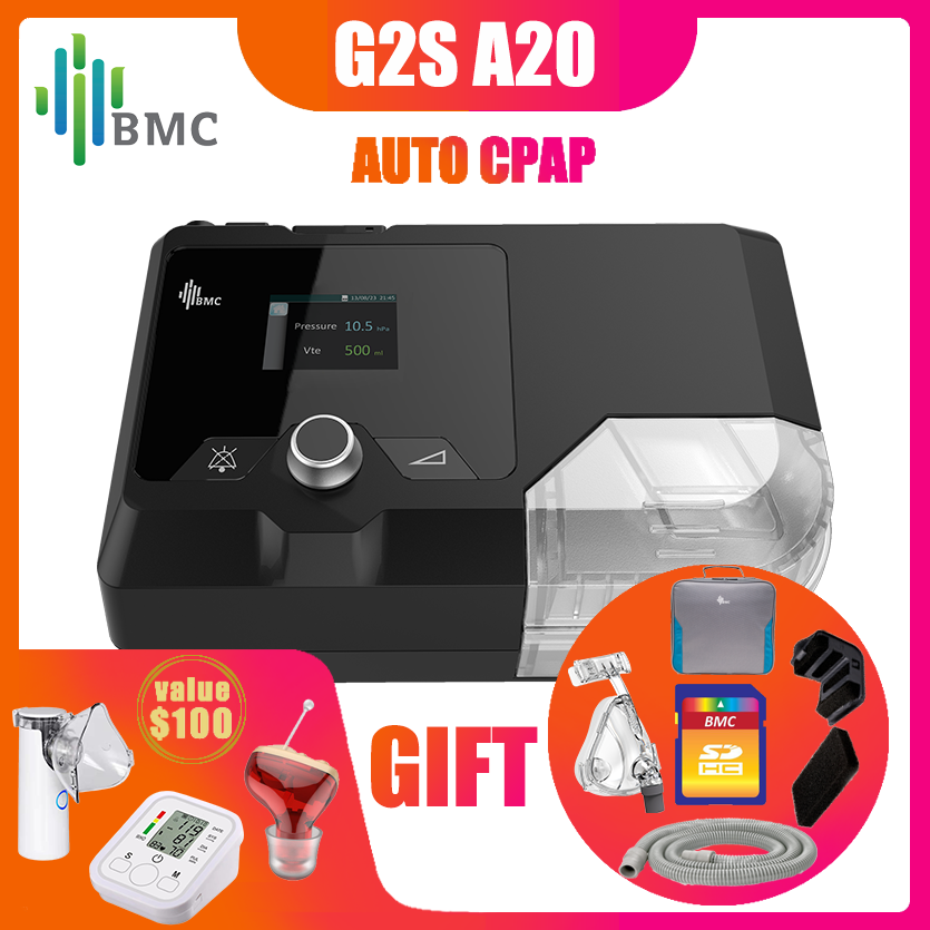 BMC Portable G2S A20 Auto CPAP Machine Respirator Ventilator For Sleep Apnea Anti Snoring Sleep ...