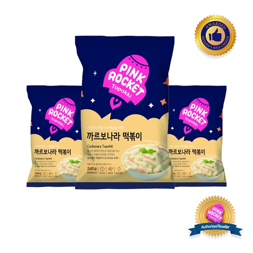 PINK ROCKET Topokki Carbonara Pouch 240g | Lazada PH