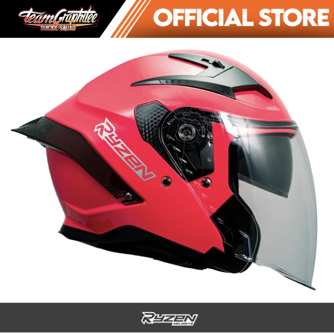RYZEN ZX-700R PLAIN HALF FACE DUAL VISOR HELMET (CLEAR LENS) | Lazada PH