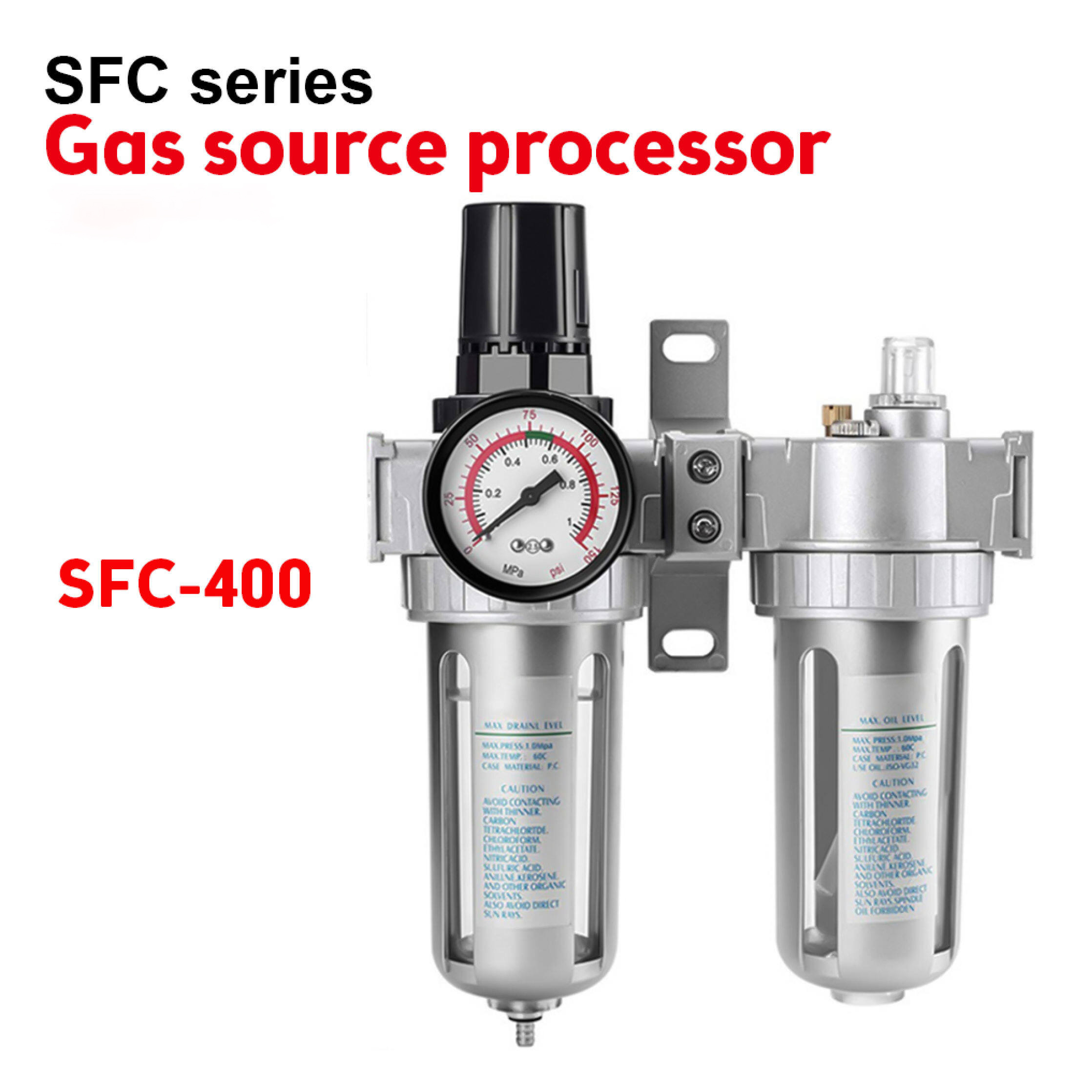 OLEDO SFC400 1/2'' SFC200 1/4 Air Compressor Oil Lubricator Moisture Water Trap Filter Regulator ...
