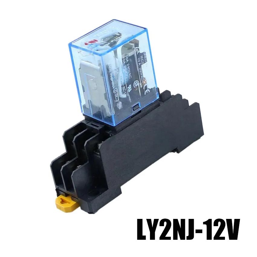 24v Dc Power Relay DC 24V Coil Power Relay – 12A DPDT LY2NJ Style 8-Pin ...