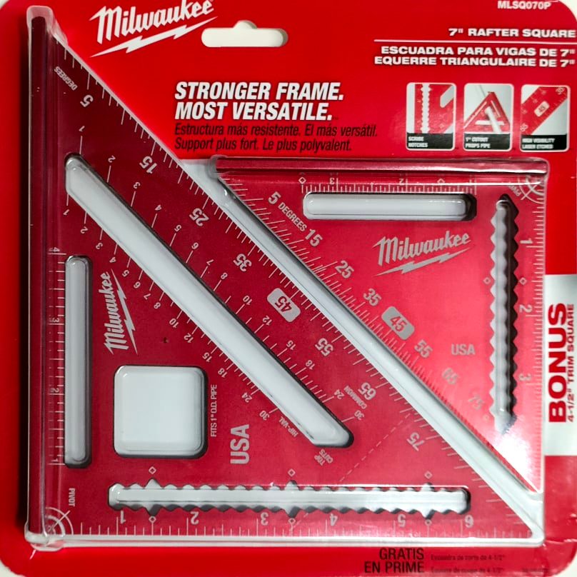Milwaukee 7' Rafter Square with 4 1/2 trim square combo | Lazada PH