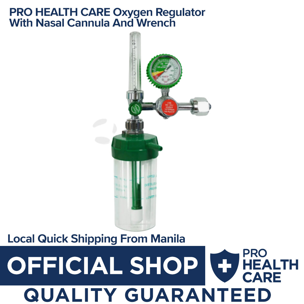 VMED Oxiplus Medical Oxygen Regulator w/ Nasal Cannula and Wrench ...