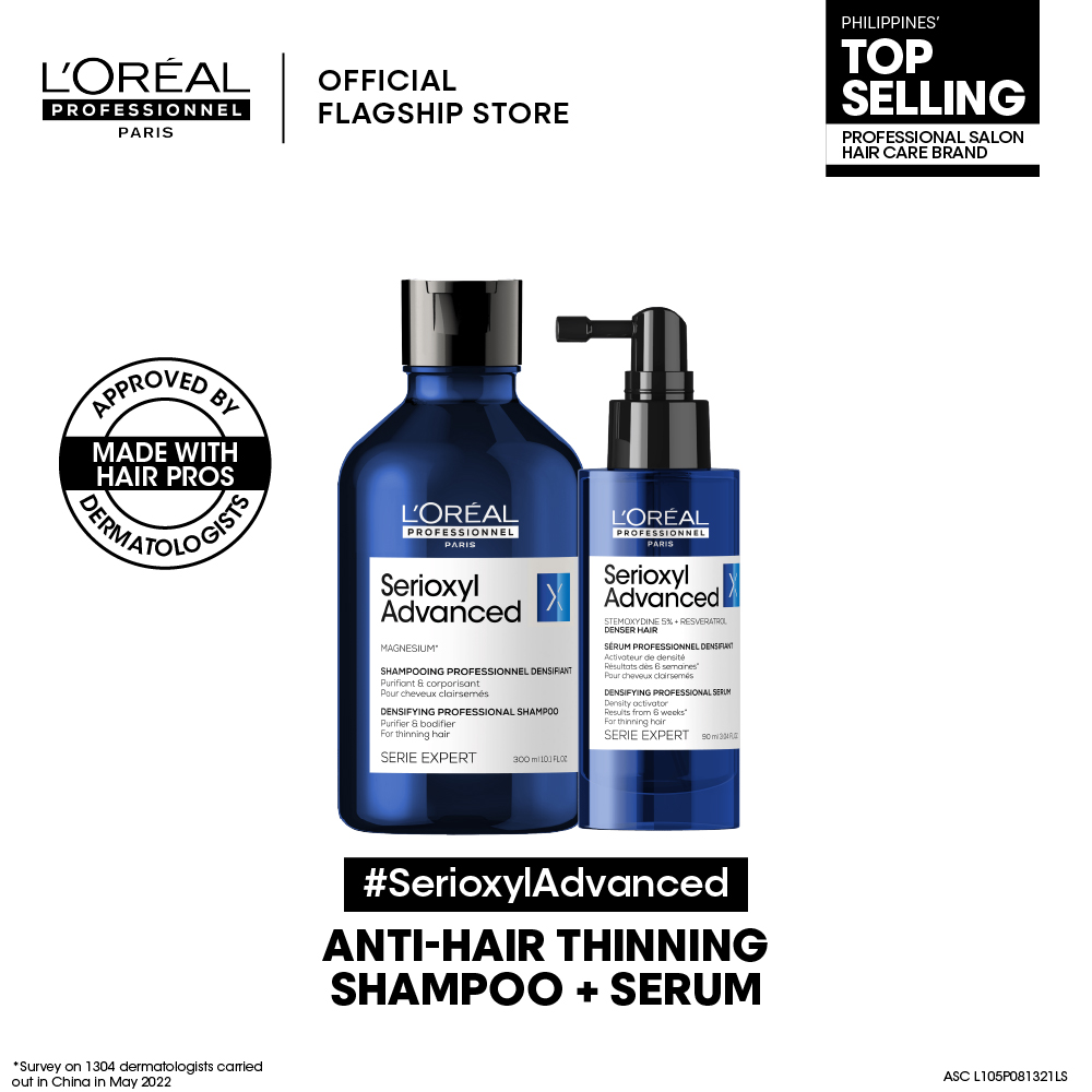 LOreal Professionnel Serioxyl Advanced Anti-Hair Loss Hair Serum and ...