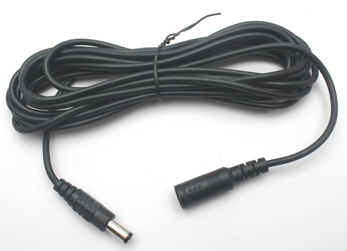 DC 5.5mm x 2.1mm Power Male to Female Barrel Plug Connector Extension ...