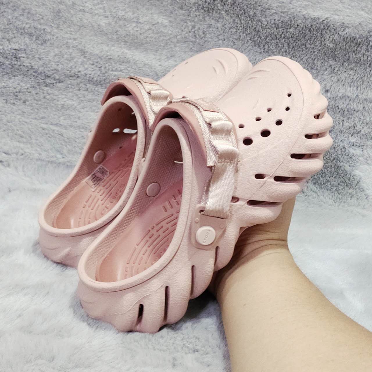 crocs ECHO CLOG sport wave sole sandals, full rubber for more comfort ...