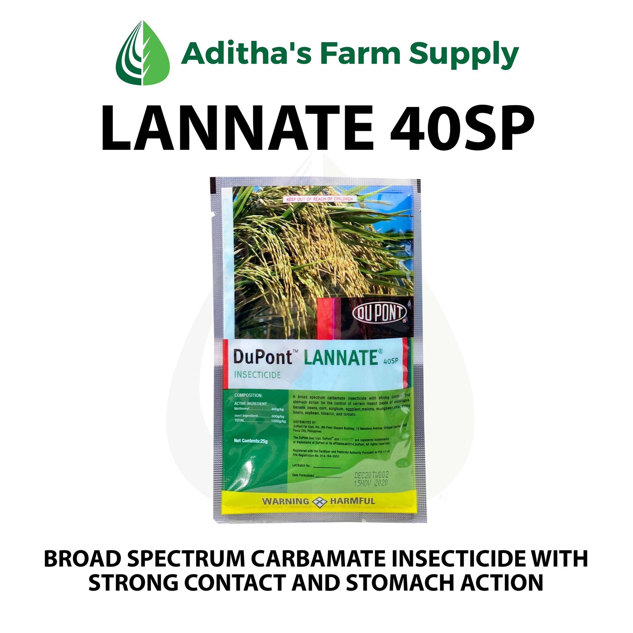 DuPont Lannate 40SP (Broad Spectrum Carbamate Insecticide) 25 grams ...