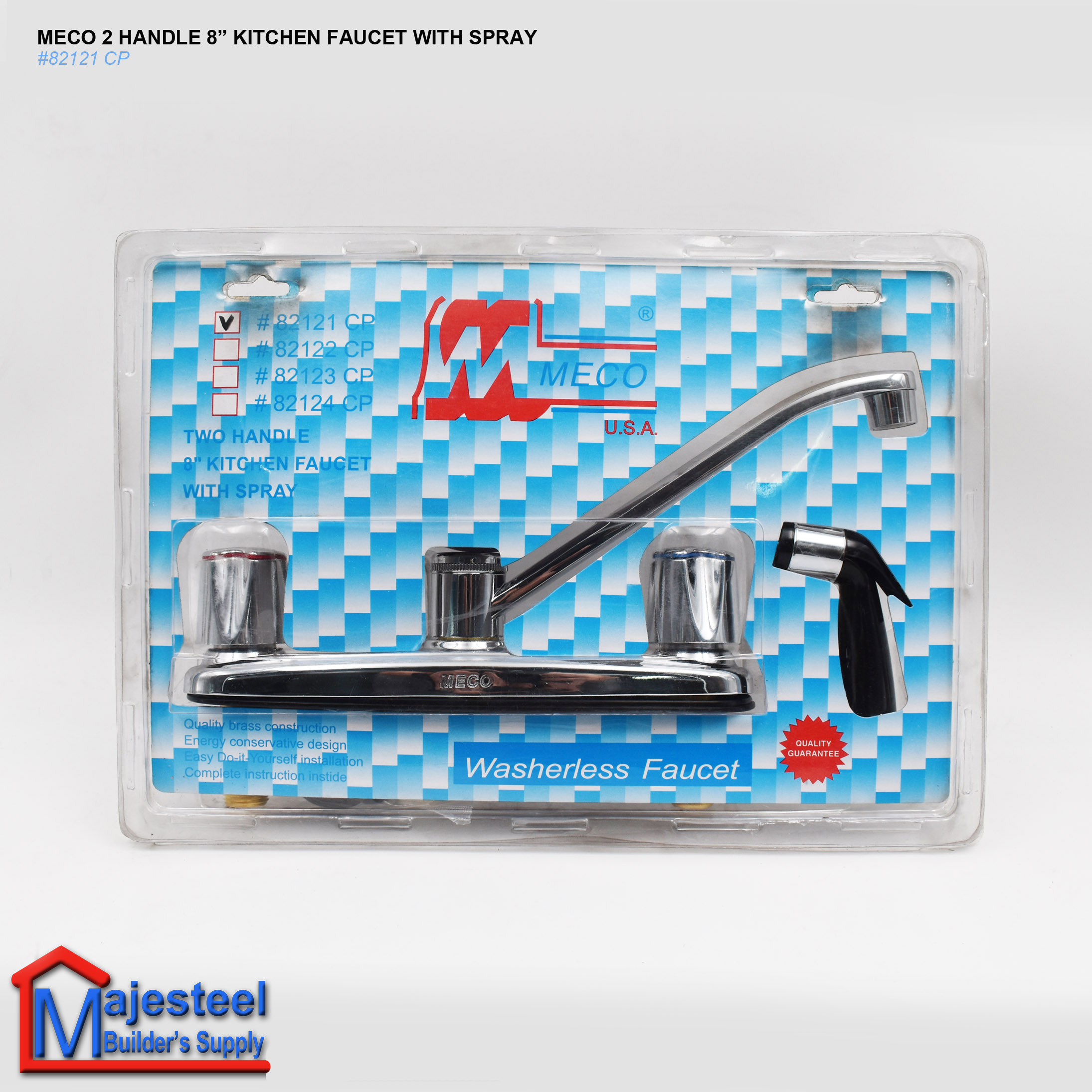 MECO 2-way Kitchen Sink Mixer Faucet Topmount with Spray Bidet 8 ...