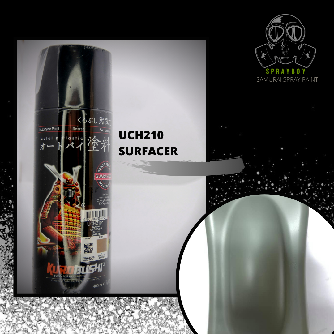 UCH210* SURFACER UNDERCOAT SAMURAI SPRAY PAINT 400ML (Primer Coat ...