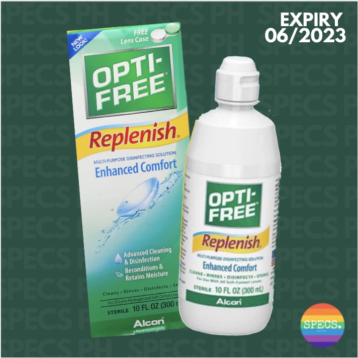 Alcon Opti-Free Replenish Contact Lens Solution (300mL/bottle) | Lazada PH