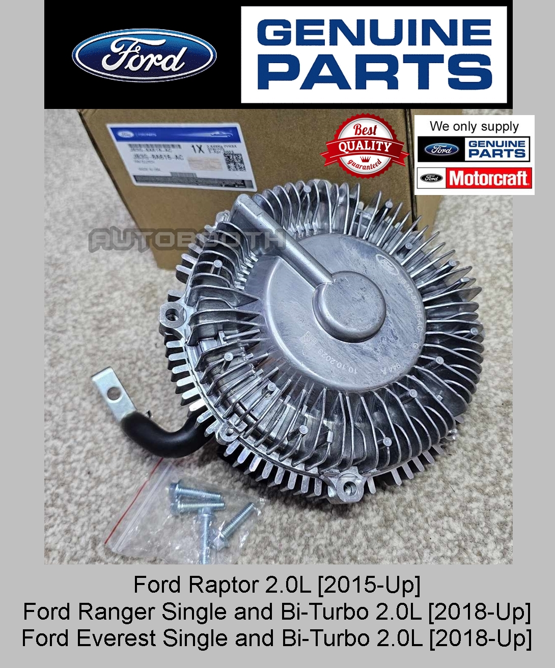 [GENUINE] Electronic Clutch Fan for 2.0L Ford Ranger, Everest [2018-Up ...