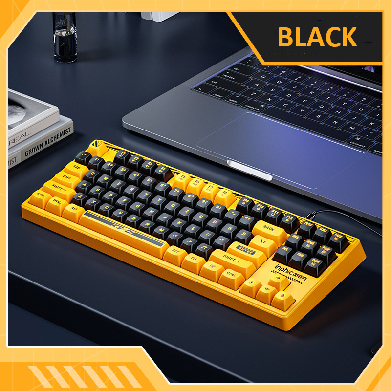 Inphic K901 Mecha Style Keyboard Wired Gaming 87-Keys Keyboard ...