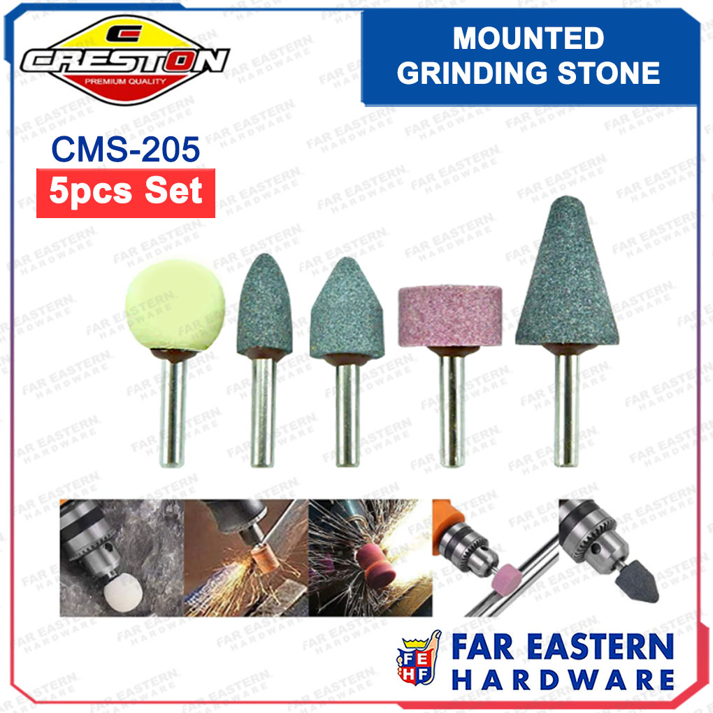 CRESTON Mounted Grinding Stone 5pcs Set CMS-205 CRAC | Lazada PH