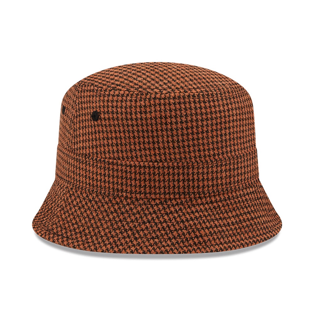 New Era Houndstooth Brown Bucket Hat | Lazada PH