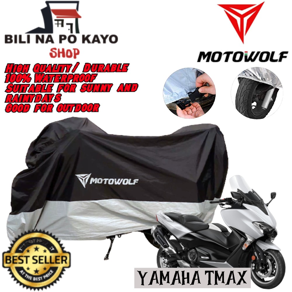 YAMAHA TMAX with Top Box | Motowolf Motor Cover With Lock hole and ...