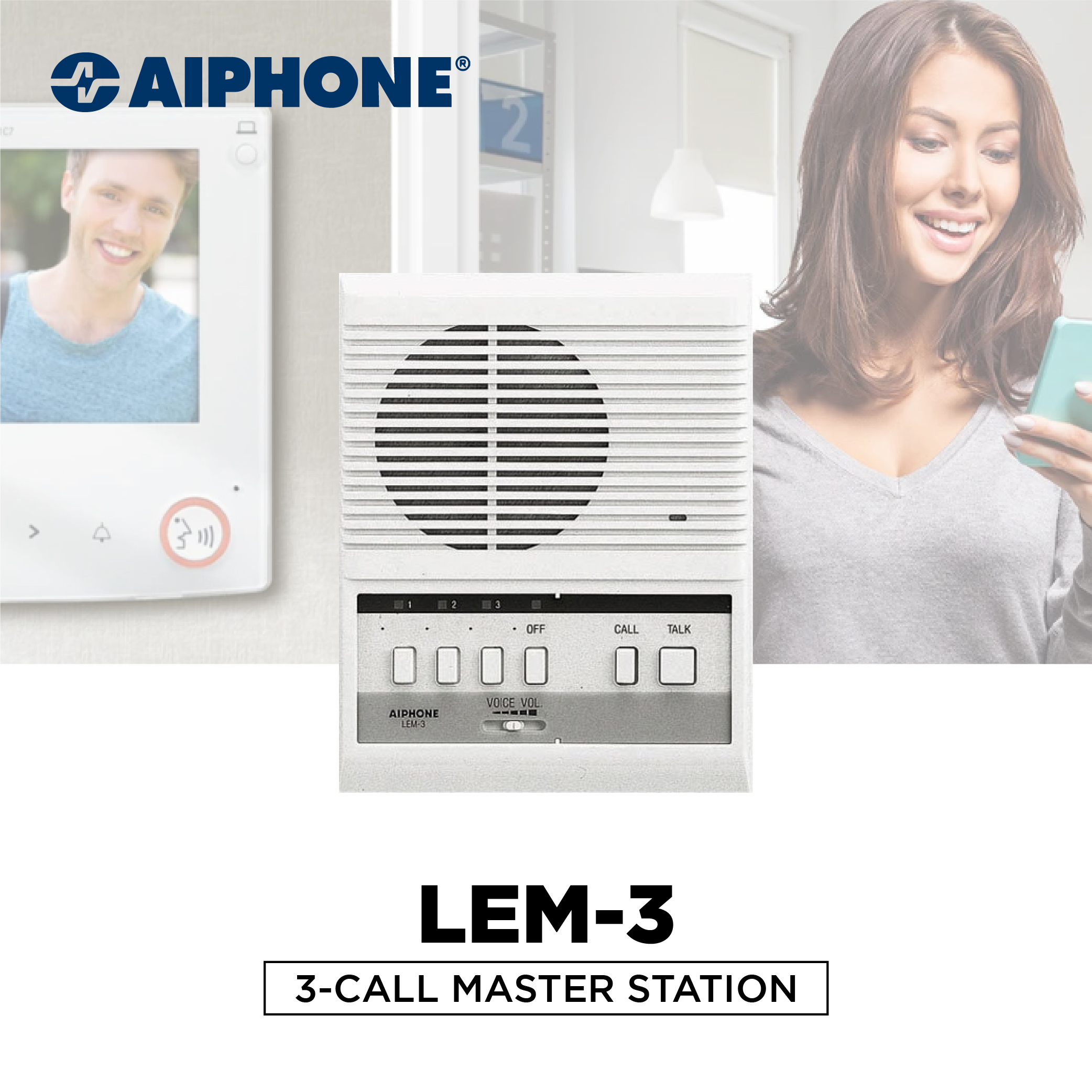 3-Call Master Station Intercom | LEM-3 | Aiphone | Avesco | Lazada PH