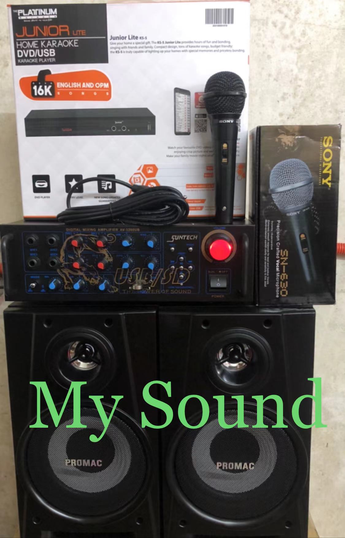 (Complete set) Promac Home Karaoke Speaker System SPK-40 with stereo ...