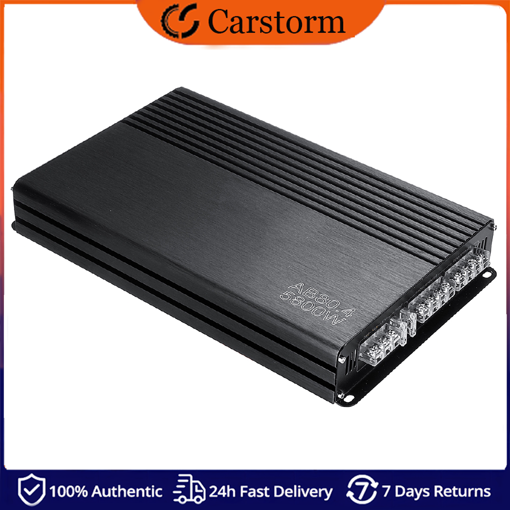 【carstorm】5800W 12V Car Four-way Amplifier High Power Car Amplifier ...