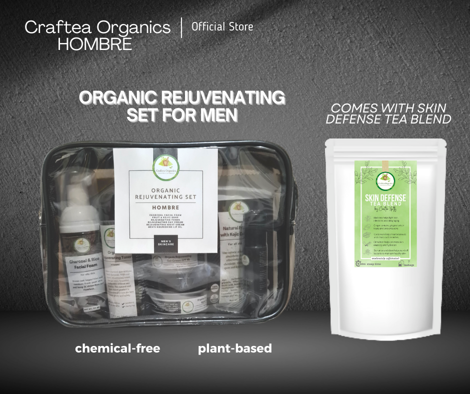 Craftea Organics Organic Rejuvenating Set for Men with Tea Blend Skin ...