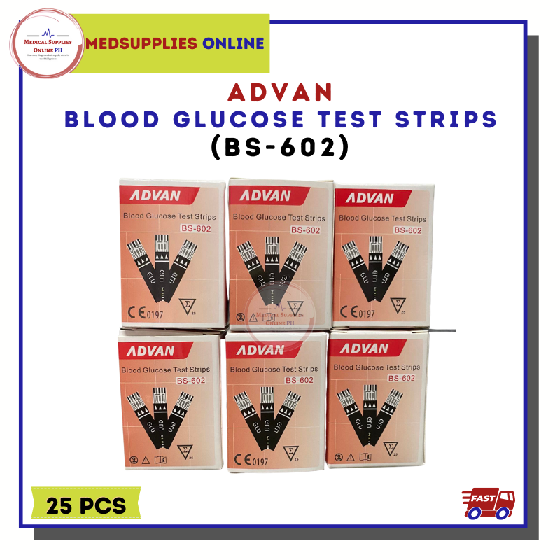 Advan Blood Glucose Test Strips (BS-602) | Lazada PH