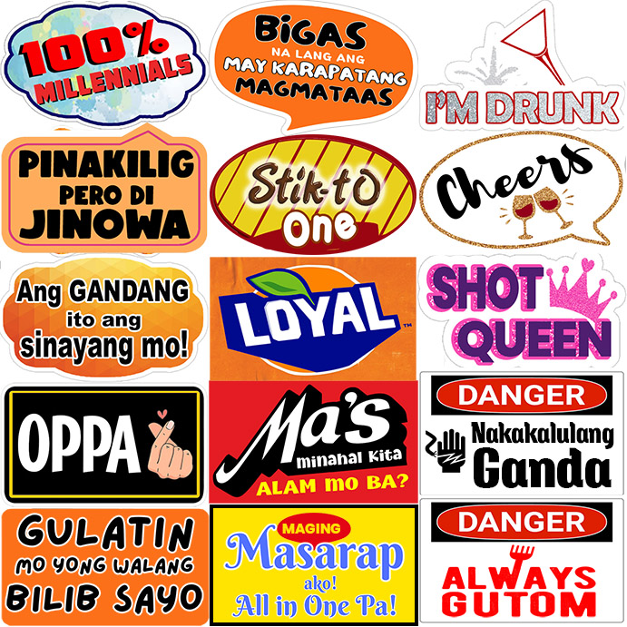 photobooth props callout 15pcs set 1.5 mm sintraboard | Lazada PH