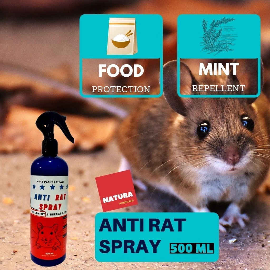 Natura Anti Rat Spray 500 ML Rats Cockroach Repellant SprayMosquito ...