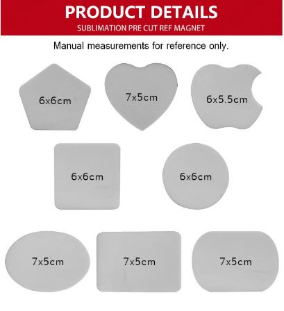 (5 pcs) Sublimation Printable Ref Magnet Pre-cut (blanks) | Lazada PH