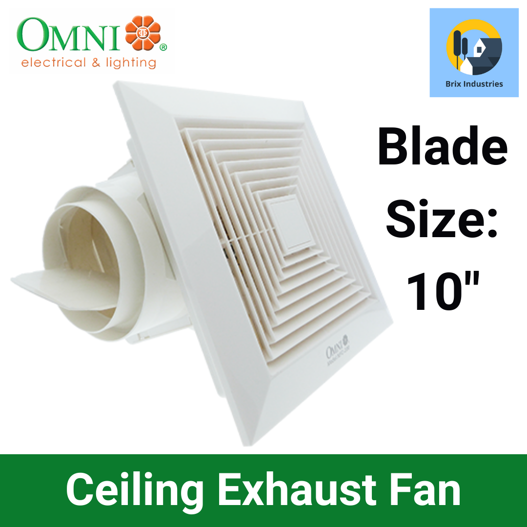 Omni Ceiling Mounted Exhaust Fan 8" (XFC-200), 10'' (XFC-250), or 12 ...
