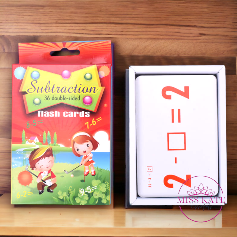 Flash Card Math For Kids, 36 Double Sided Learning Flashcards, Addition ...