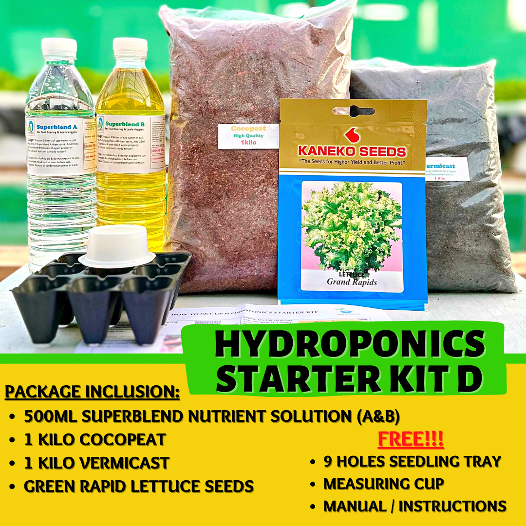 HYDROPONICS STARTER KIT D - ALL LETTUCE PACKAGE/FOR BEGINNERS/COMPLETE ...