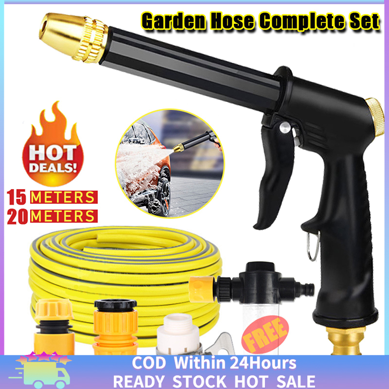 Japan High pressure car wash spray gun copper-plated nozzle garden car ...
