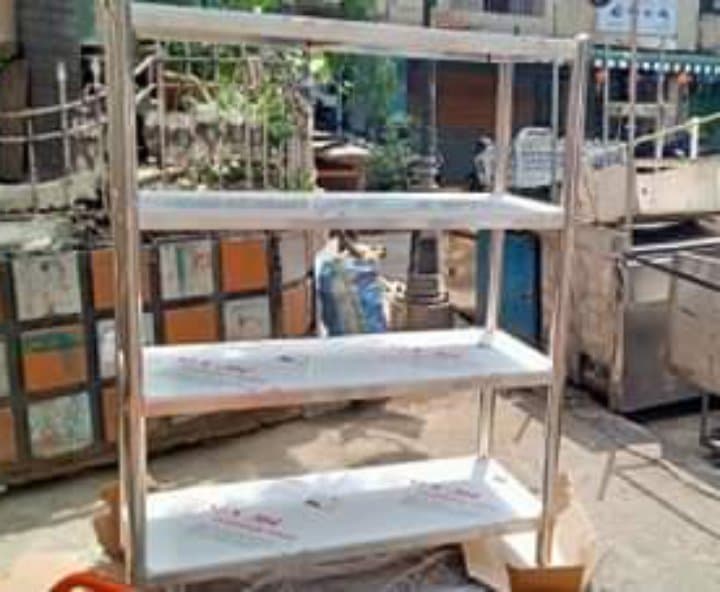 HEAVY DUTY 4 LAYER STAINLESS TABLE/SHELVES 120X50X155 cm | Lazada PH