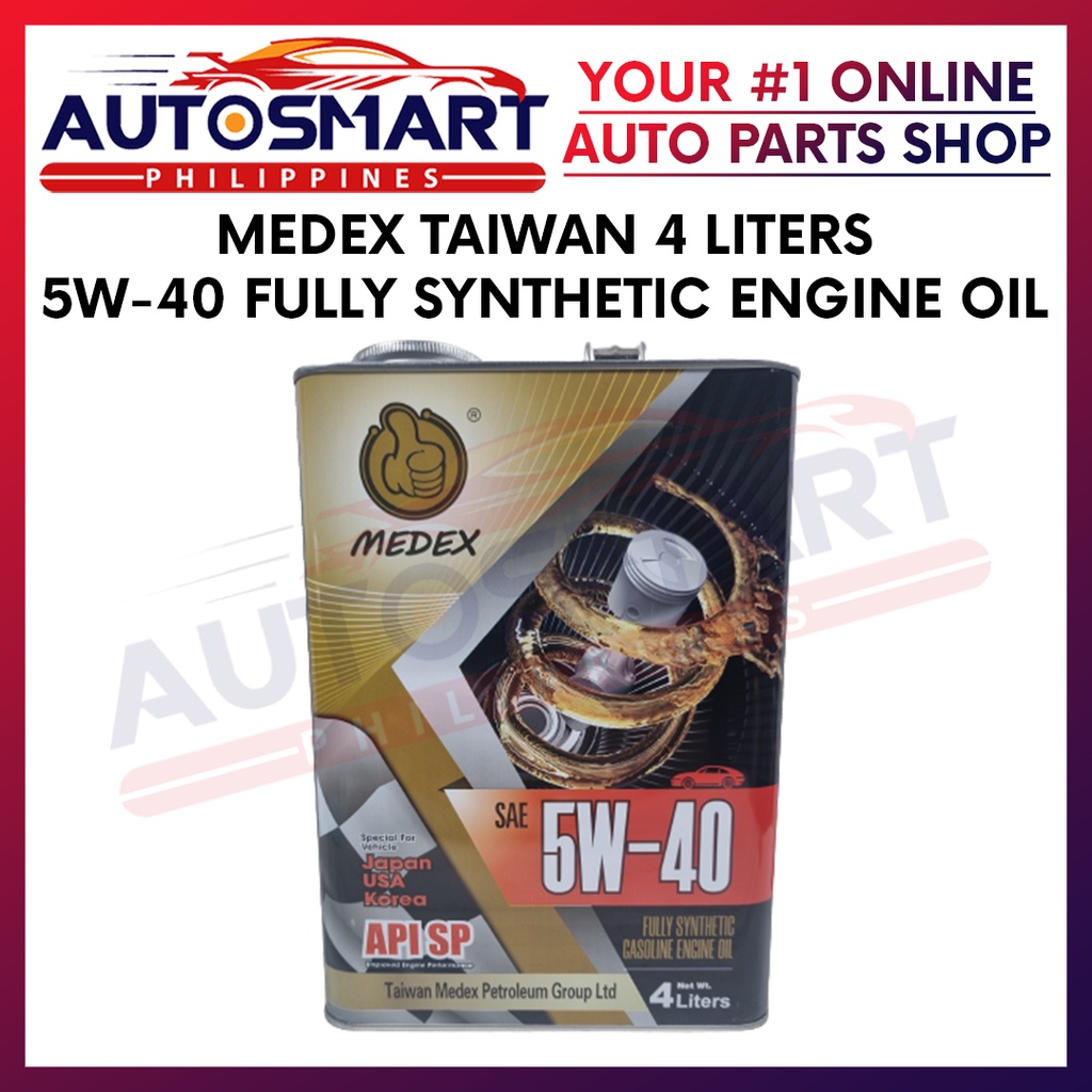 Medex 5W-40 Fully Synthetic Engine Oil 4 Liters | Lazada PH