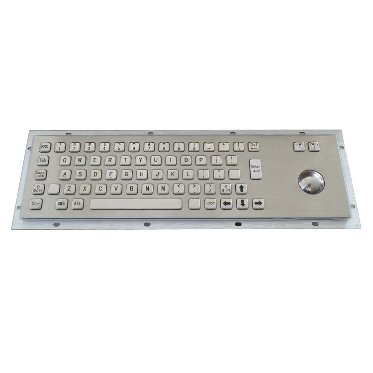 Custom IP65 metal computer keyboard with trackball mechanical keyboard ...