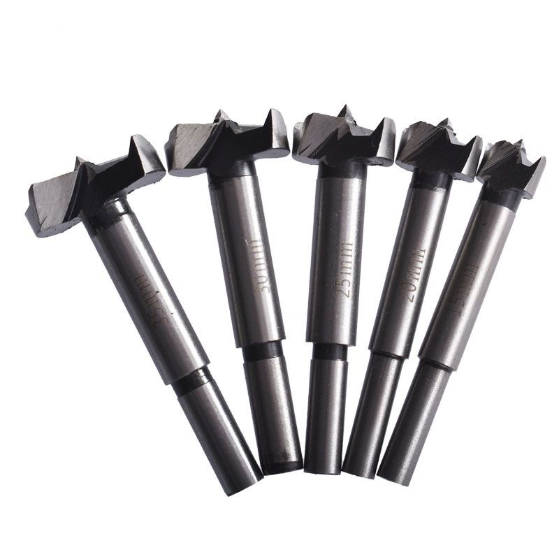Forstner 5PCS Carbon Steel Boring Drill Bits Woodworking Hole Saw ...