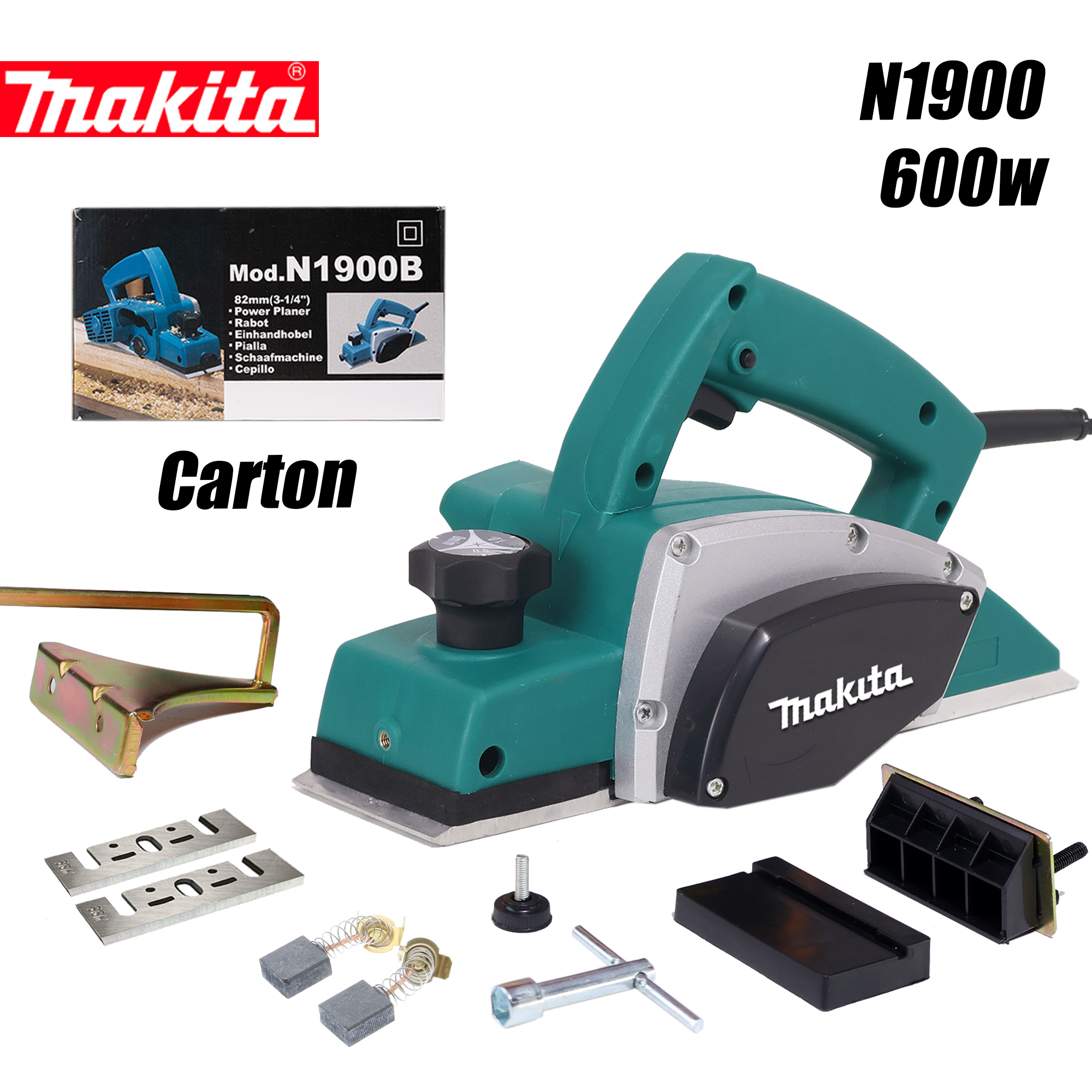 Makita 600W/800W Original Wood Planer Plainer With Hard Case Japan Made ...