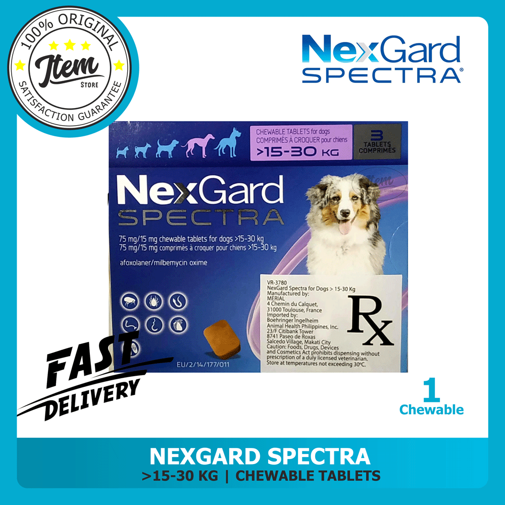 NEXGARD SPECTRA 15-30KG 1 CHEWABLE | Lazada PH