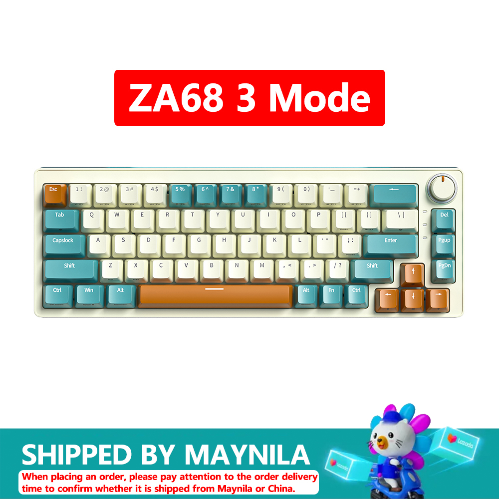 【DELIVER IN 3 DAYS】 ZIFRIEND ZA68 68 Keys Wireless Mechanical Keyboard ...