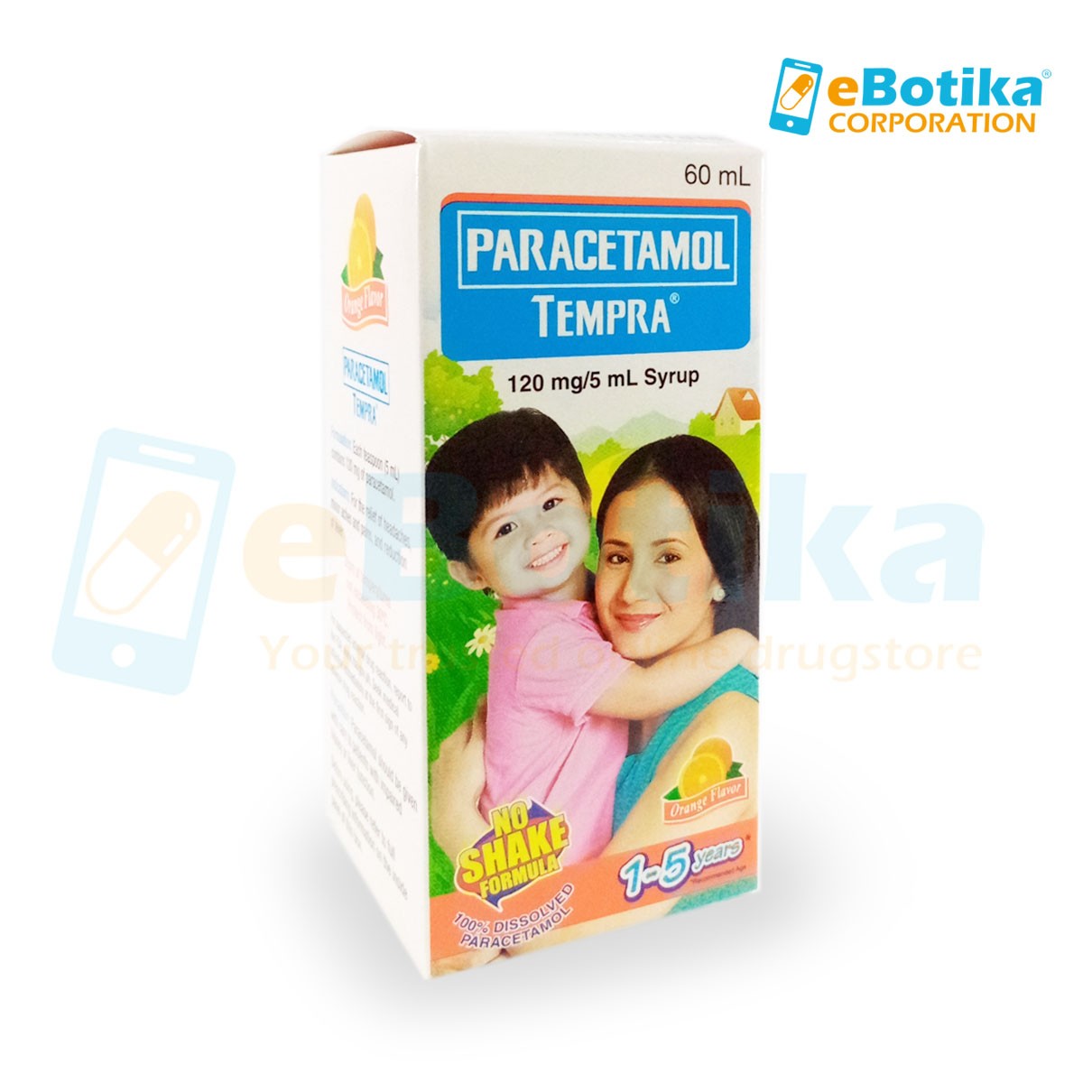 Tempra 1 - 5 years old 120mg/5ml Syrup 60ml - Orange Flavor | Lazada PH