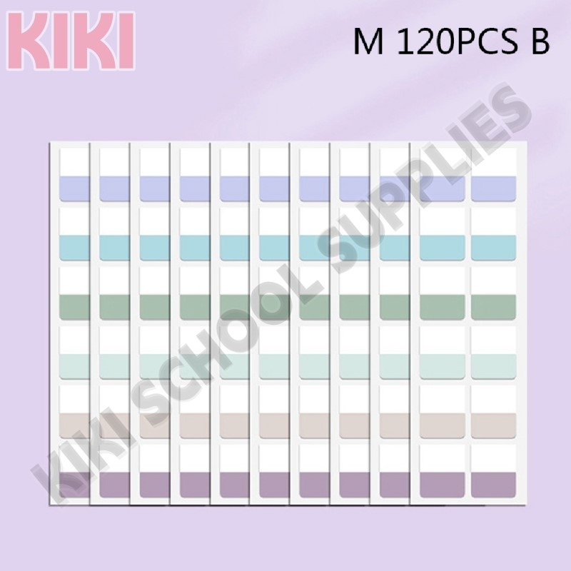 KK 60/120 Sheets Sticky Writable Removable Index Tabs Markers Bookmark ...