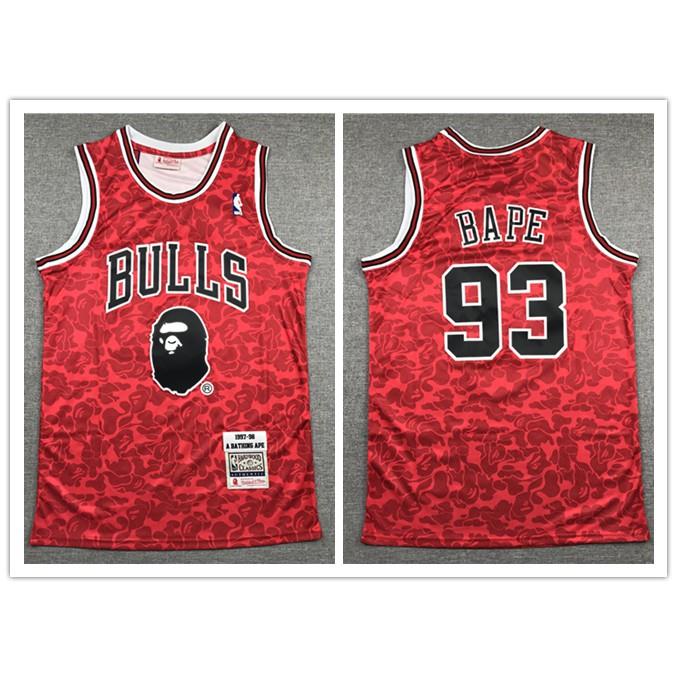 【Feb】 【5 styles】NBA jersey Los Angeles Lakers x BAPE No.93 yellow ...